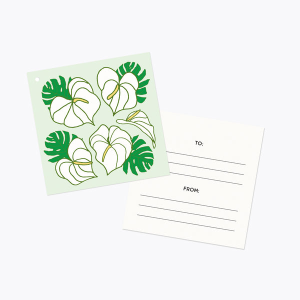 Anthurium Monstera Gift Tags - 10 Pack - Nico Made